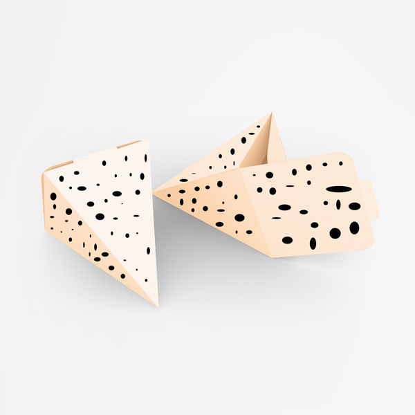 Innovative paper folding triangular box